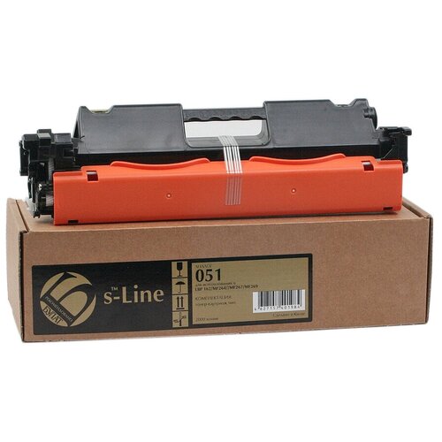 Лазерный картридж булат s-Line 051 для Canon LBP162, MF264 (Чёрный, 2000 стр.)