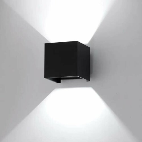 Светильник светодиодный Inspire «Roxb» 60 Вт IP54 квадрат цвет черный накладной