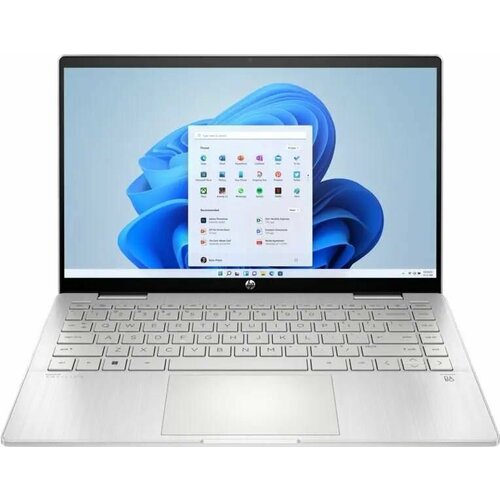 Ноутбук HP Pavilion x360 14-ek1015ci 84J78EA, 14", трансформер, IPS, Intel Core i7 1355U 3.7ГГц, 10-ядерный, 16ГБ DDR4, 512ГБ SSD, Intel Iris Xe graphics, Free DOS, серебристый