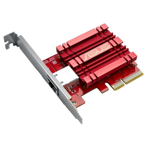 Сетевой адаптер ASUS XG-C100C, красный