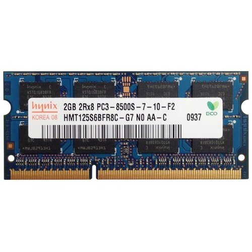 Оперативная память Hynix 2 ГБ DDR3 1066 МГц SODIMM CL7 HMT125S6BFR8C-G7