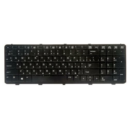 Клавиатура для ноутбука HP ProBook, черная с рамкой