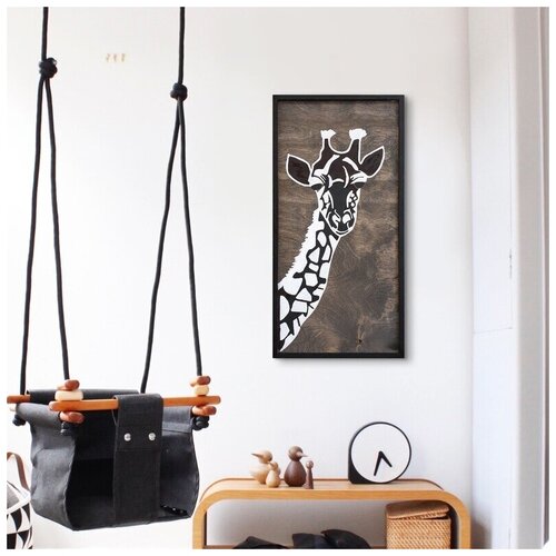 Настенное панно/декор из дерева для дома и офиса Жираф