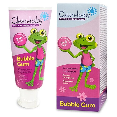 Clean-baby детская зубная паста, 3-6 лет