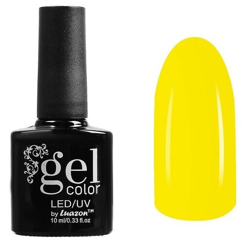 Luazon гель-лак для ногтей Gel color, 10 мл, 36 г, В2-037 желтый
