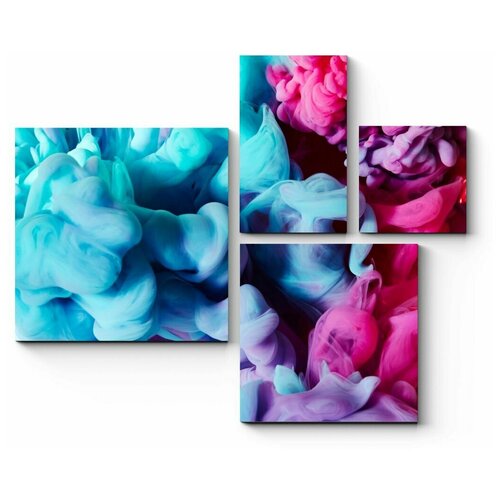 Модульная картина Голубо-розовый туман 182x152