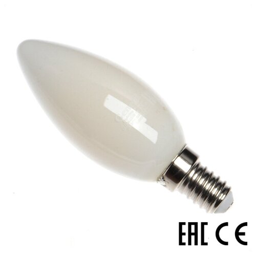 Лампа General 4Вт Filament матовая E14 2700 светодиодная "свеча" теплый белый свет (6 шт. в комплекте)