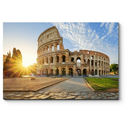 Модульная картина Колизей встречает новый день, Рим 40x27