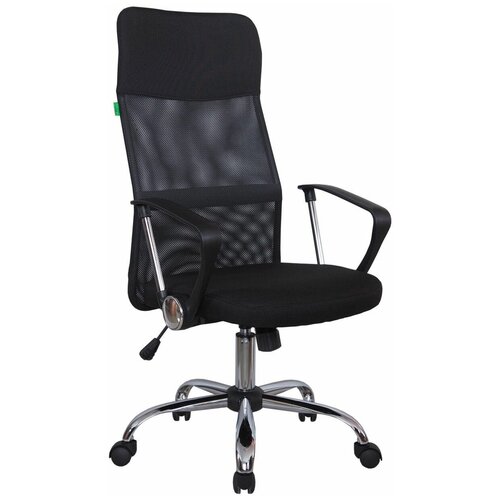 Компьютерное кресло Riva 8074 офисное, обивка: сетка/текстиль, цвет: черный
