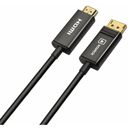 Кабель DisplayPort (Дисплей порт) - HDMI Optical Fiber 4K Pro-HD 10 метров
