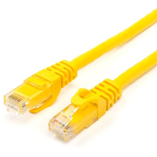 Atcom Патч-корд UTP 6 кат. Atcom AT0202 с разъемами RJ-45, желтый (2.0м)