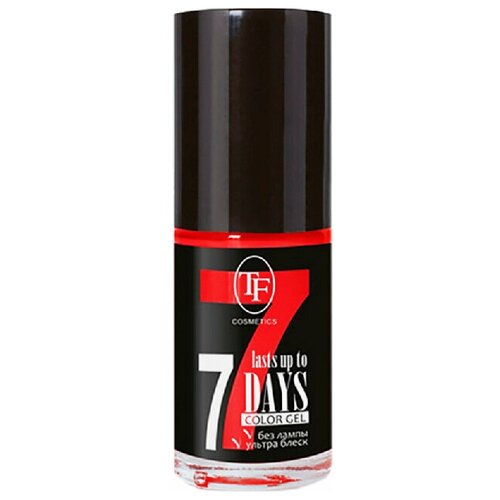 TF Cosmetics лак для ногтей 7 days Color Gel, 8 мл, №243 классический красный