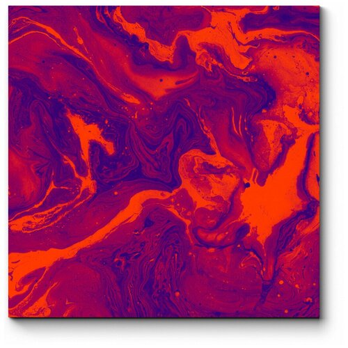 Модульная картина Огненная вода 70x70
