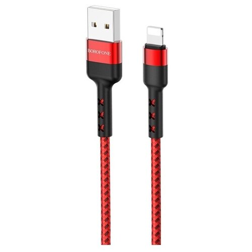 Кабель Borofone USB - Lightning Advantage (BX34), 1 м, 1 шт., red