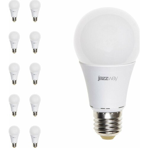 Светодиодная лампа JazzWay PLED ECO 11W эквивалент 75W 3000K 880Лм E27 груша (комплект из 10 шт)