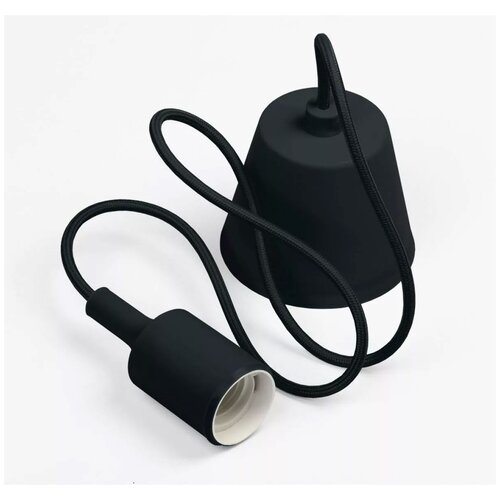 Потолочный светильник SmartBuy SBE-CLHE27s, E27, 100 Вт, кол-во ламп: 1 шт., цвет: черный