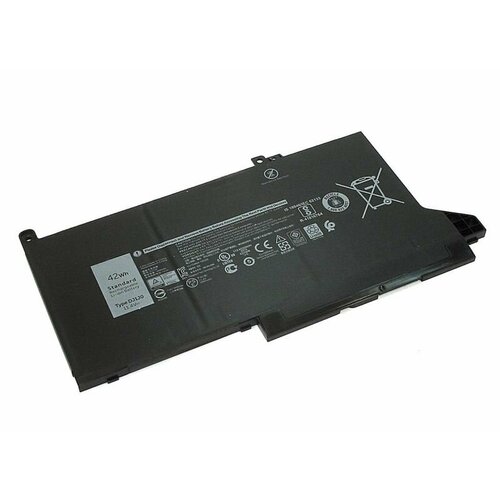 Аккумулятор для ноутбука Amperin для Dell Latitude 12 7280 7480 (DJ1J0) 11,4V 42Wh