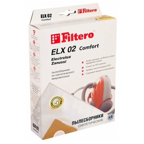 Filtero Мешки-пылесборники ELX 02 Comfort, 4 шт.