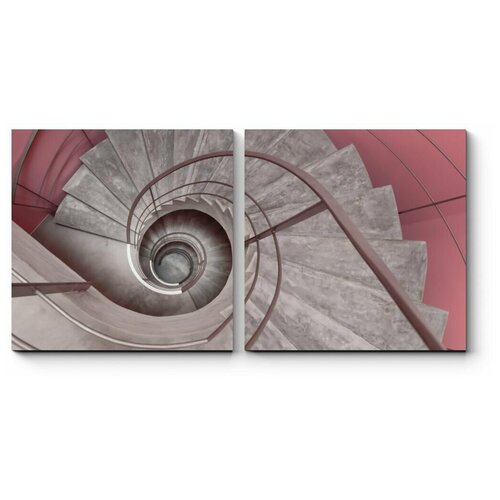 Модульная картина Спиральная лестница 150x75