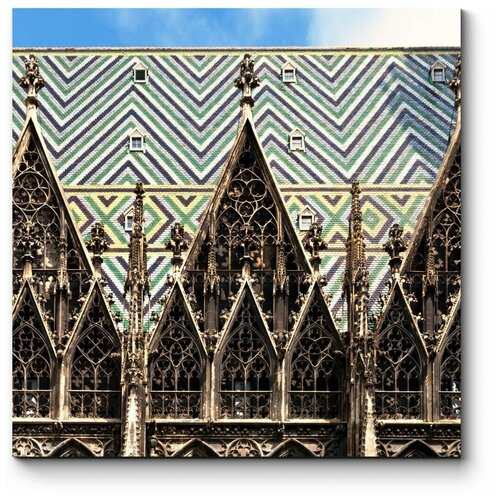 Модульная картина Готические арки Собора Святого Стефана, Вена 80x80