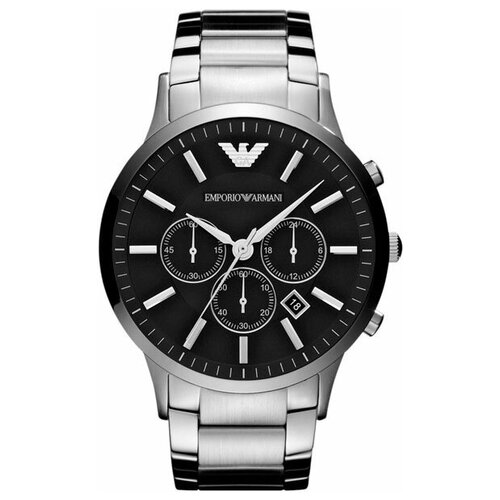 Наручные часы EMPORIO ARMANI Renato, черный, серебряный