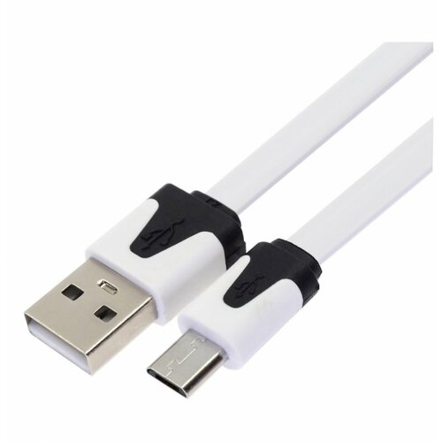 Дата-кабель М1 USB-MicroUSB, 1 м, белый