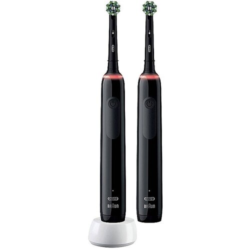  Электрическая зубная щетка Oral-B Pro 3 3900 Duo, черный