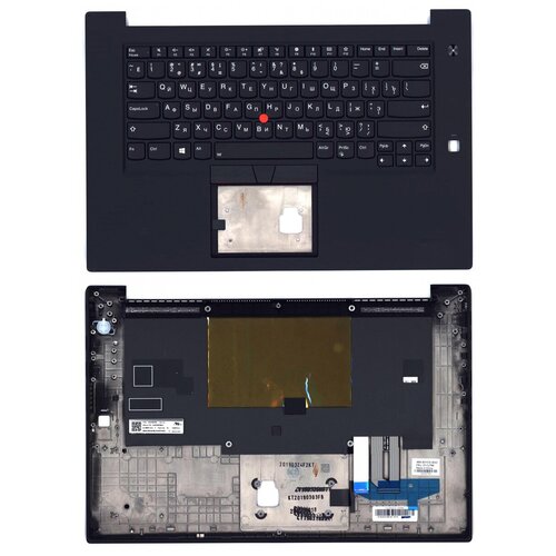 Клавиатура для ноутбука Lenovo 01YU788 черная с черным топкейсом