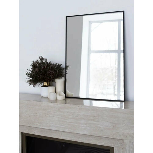 Зеркало интерьерное Diner 70x110, черный, алюминиевая рама