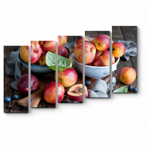 Модульная картина Спелые персики 220x154