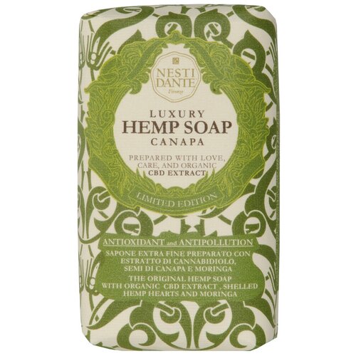 Nesti Dante Мыло кусковое Luxury Hemp, 250 мл, 250 г