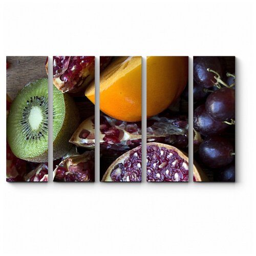 Модульная картина Экзотические фрукты 140x84