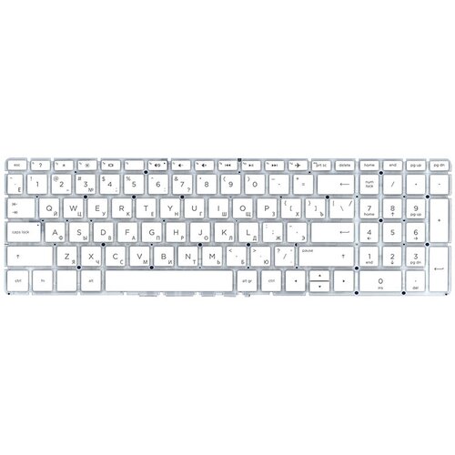 Клавиатура для ноутбука HP 15-BW 250 G6 белая без рамки