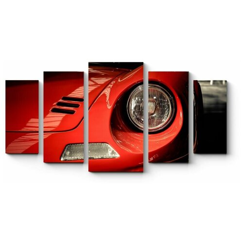 Модульная картина Фронтальные детали Ferrari 190x105