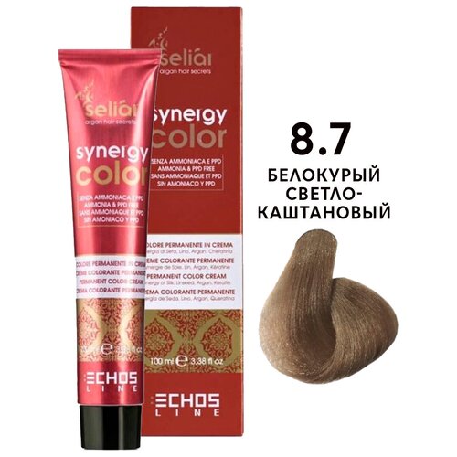 Echosline Seliar Color безаммиачная крем-краска, 8.7 белокурый светло-каштановый, 100 мл