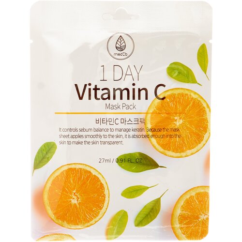 MEDB 1 Day Vitamin C Mask Pack Тканевая маска для лица с витамином С 27мл