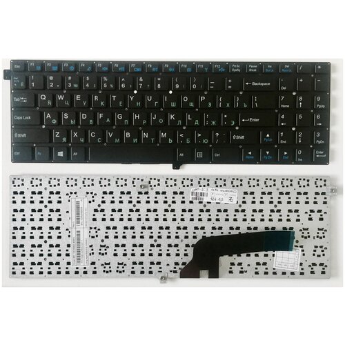 Клавиатура для ноутбука Clevo DNS W550EU, W550EU1, W5500 без рамки, плоский ENTER