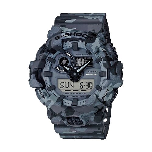 Наручные часы CASIO G-Shock GA-700CM-8A, серый, черный