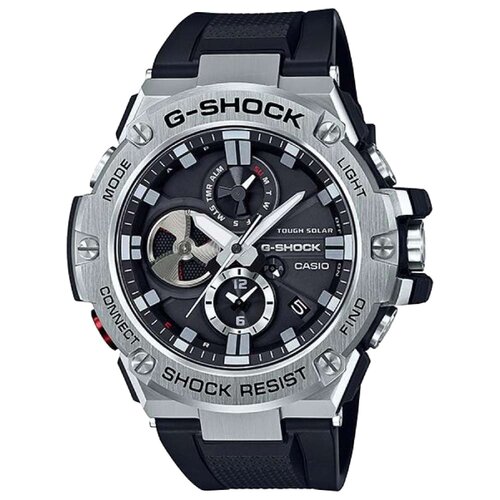 Наручные часы CASIO G-Shock GST-B100-1A, серебряный, черный