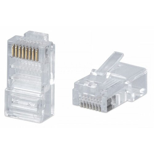 Коннектор WRline (WR-8P8C-C5E) UTP кат.5E RJ45 прозрачный (упак:100шт)