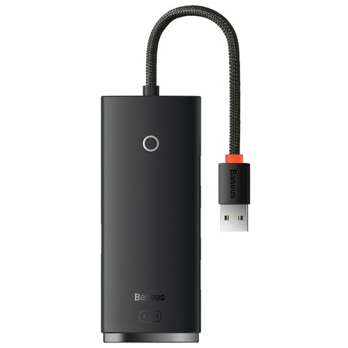 Концентратор серии Baseus Lite 4-портовый (от USB-A до 4xUSB-A 3.0) 0,25м черный (WKQX030001)