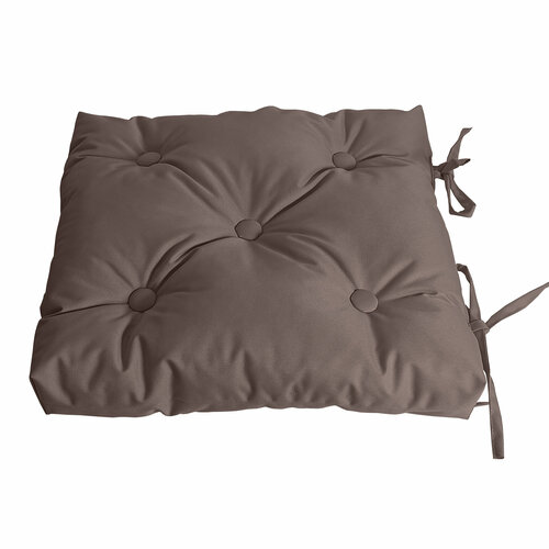 Подушка на стул "Оксфорд", коричневый, 40х40 см