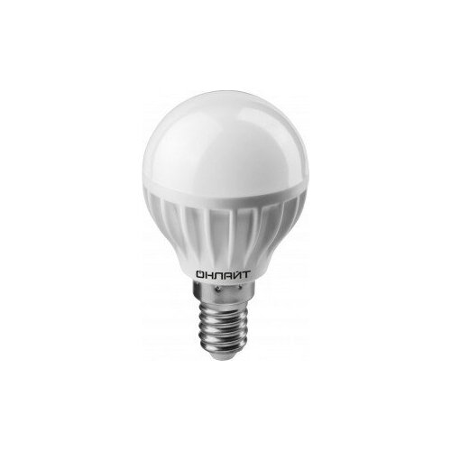 Светодиодная LED лампа онлайт шар G45 E14 8W(600lm) 4000K 4K 78x45 OLL-G45-8-230-4K-E14 71625 (упаковка 10 штук)