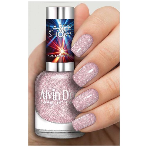 Alvin D'or Лак для ногтей Laser Show, 12 мл, 6902 розовый