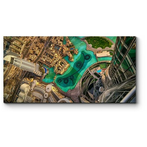 Модульная картина Головокружительный Дубай 110x55