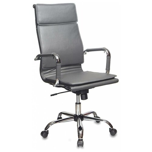 Компьютерное кресло Бюрократ CH-993 для руководителя, обивка: искусственная кожа, цвет: серый