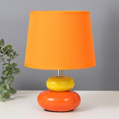 RISALUX Настольная лампа "Баланс" Е14 40Вт оранжевый 17,5х17,5х23 см RISALUX