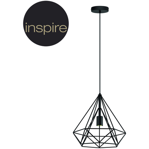 Светильник подвесной Inspire Byron 1 лампа 3 м² цвет чёрный