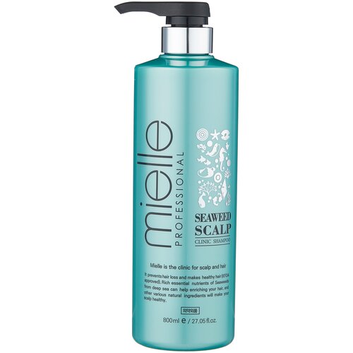 Mielle Professional шампунь Seaweed Scalp Clinic против выпадения волос с морскими водорослями, 800 мл
