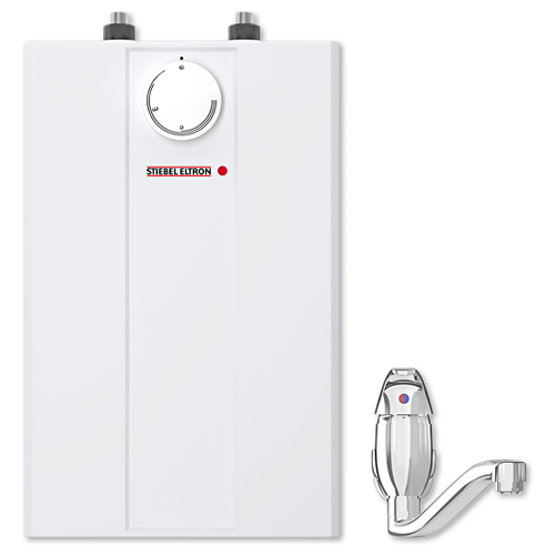 Накопительный электрический водонагреватель Stiebel Eltron ESH 5 U-N Trend, кран, белый